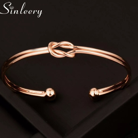 Jewelry | 18k Rose Gold Cross Knot Bracelet | Poshmark